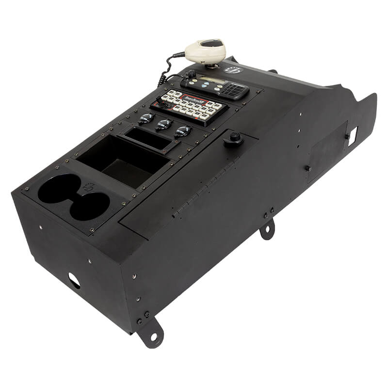 2025+ Chevy Tahoe Police Equipment Console with Locking Lid Storage ...